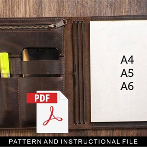 Notebook Cover Pattern,a6 Cover Pdf,a6 Notebook Cover Template,a6 ...