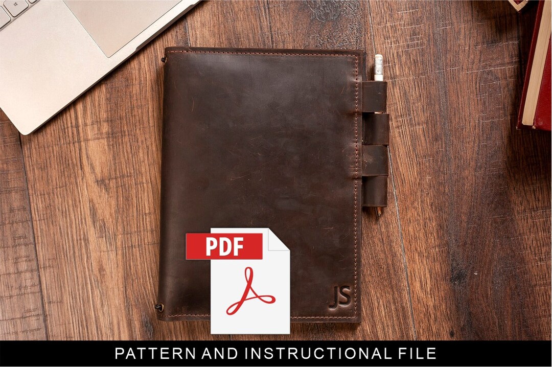 Leather Journal Cover A4 Pdf,leather Journal Cover Pattern,notebook ...