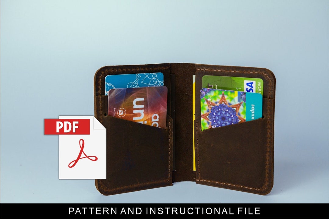 Minimalist Wallet Pattern,card Holder Pdf,card Holder Template,pattern ...