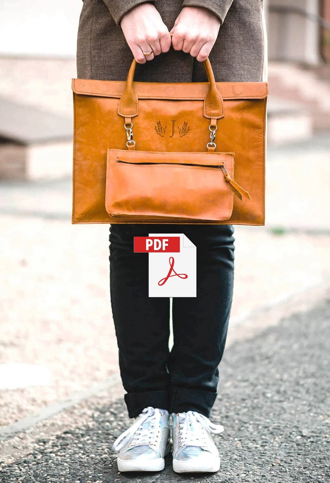 Laptop Bag Leather Pattern,laptop Bag Pdf Pattern,laptop Case Sewing ...