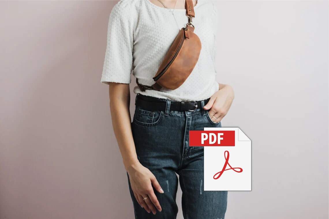 Leather Belt Bag Patternhip Bag Pattern Pdfwaist Bag - Etsy