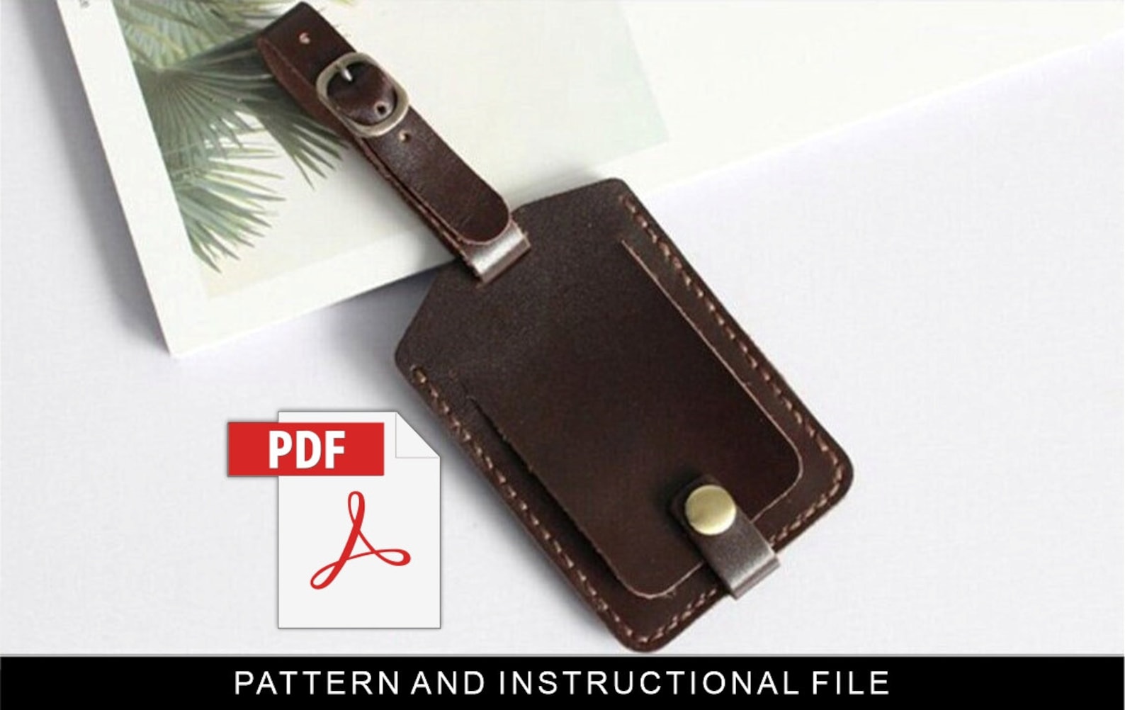 Luggage Tag Patternleather Luggage Tag Patternluggage Tag - Etsy