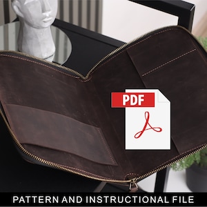 Leather Portfolio Pattern,a4 Portfolio Pdf,leather Padfolio Pattern ...