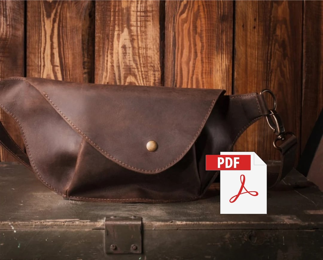 Belt Bag Pdf Pattern,belt Bag Leather Craft,belt Bag Sewing Pattern,hip ...
