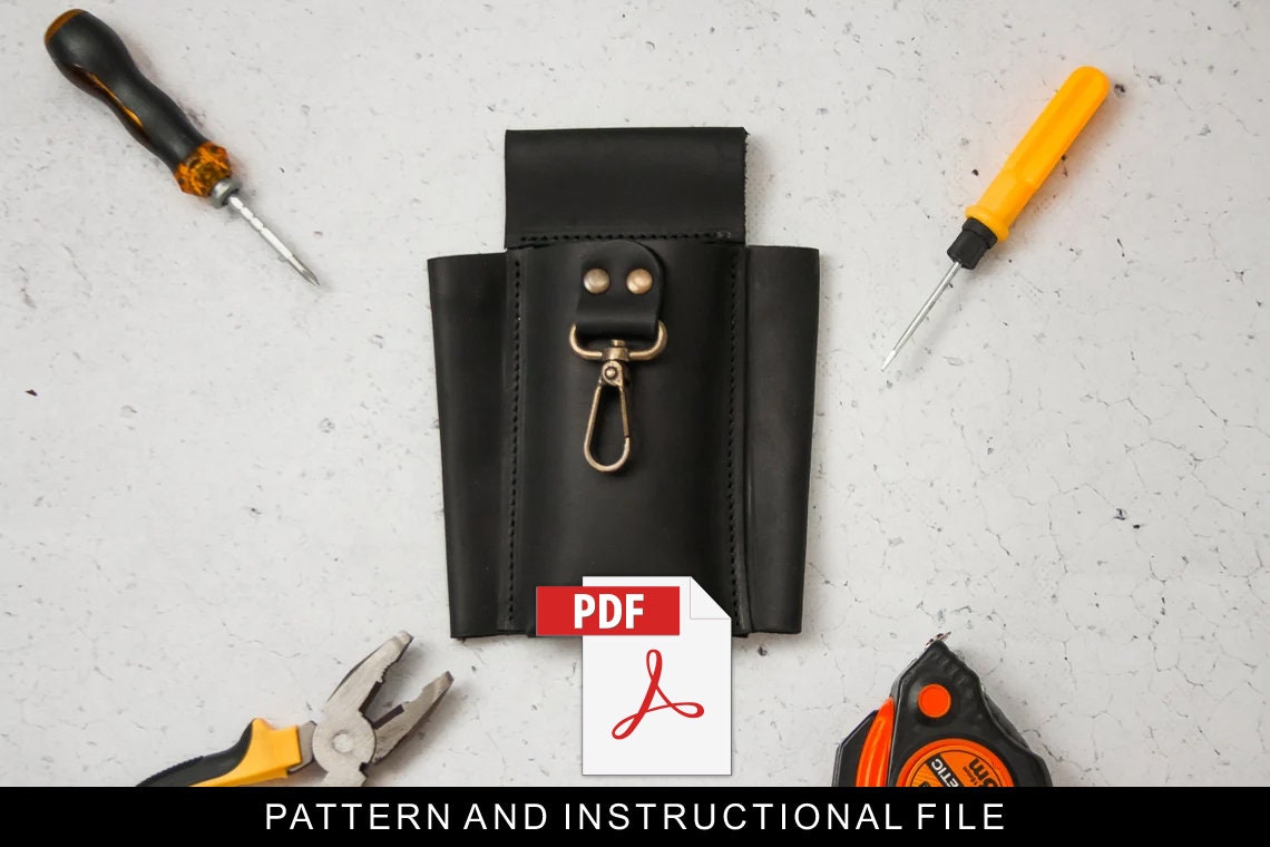 Tool Pouch Patterntool Belt Patternleather Tool Pouch - Etsy