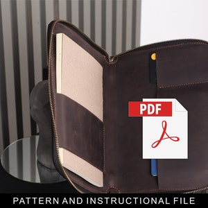 Leather Portfolio Pattern,a4 Portfolio Pdf,leather Padfolio Pattern,notepad Holder Pdf,business ...