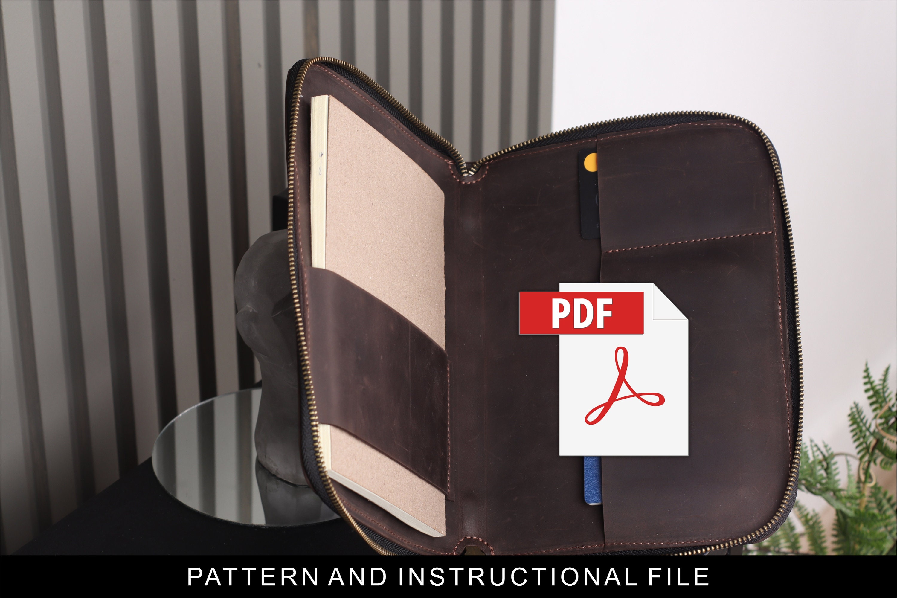Leather Portfolio Patterna4 Portfolio Pdfleather Padfolio | Etsy