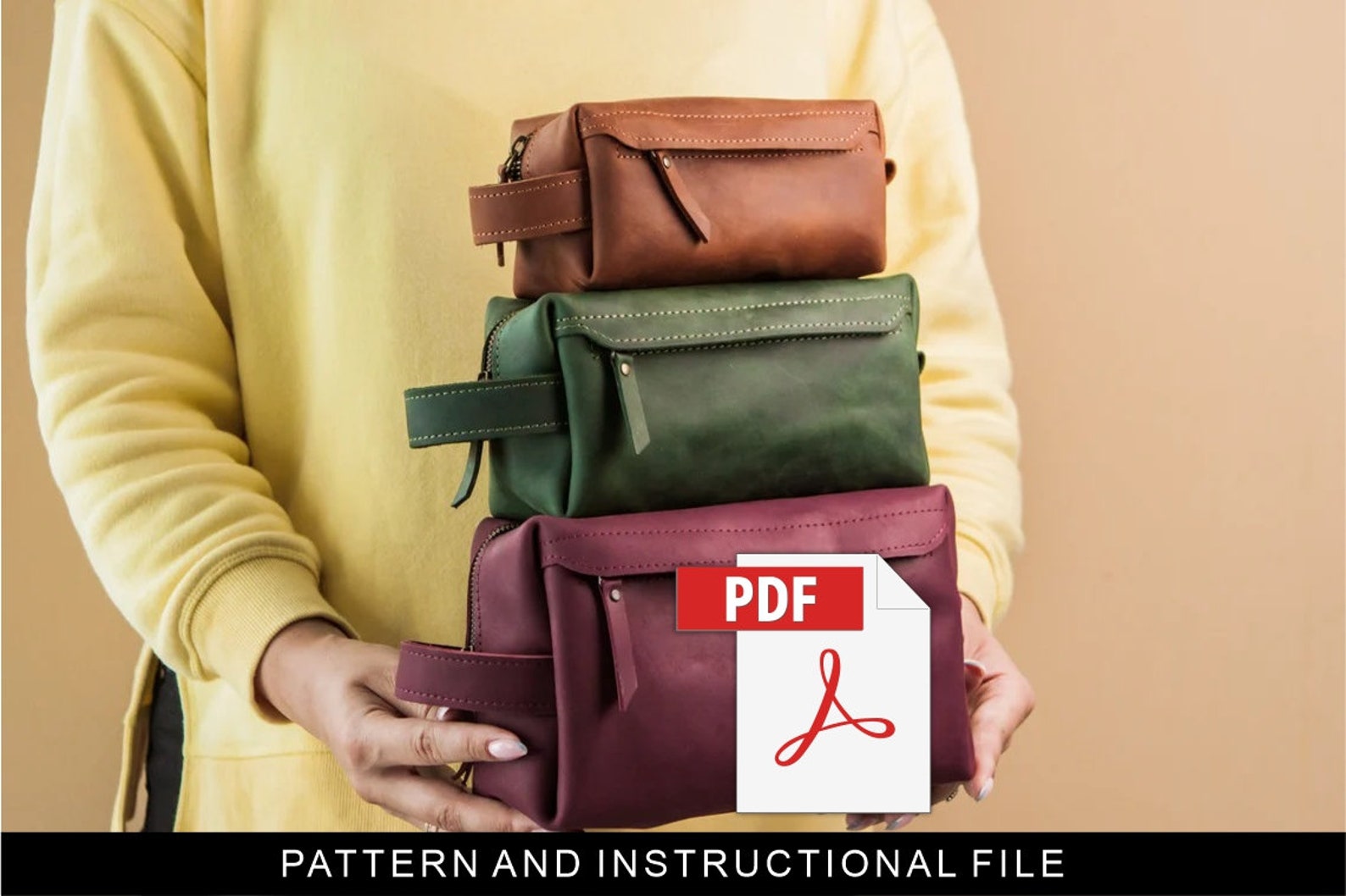 Toiletry Bag Pattern,dopp Kit Pattern,shaving Bag Pdf,toiletry Bag Pdf ...