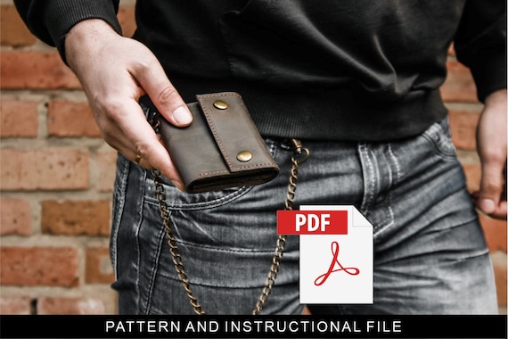 Leather Biker Wallet Pattern