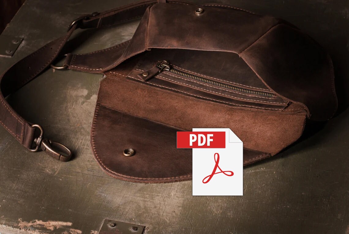 Belt Bag Pdf Patternbelt Bag Leather Craftbelt Bag Sewing - Etsy