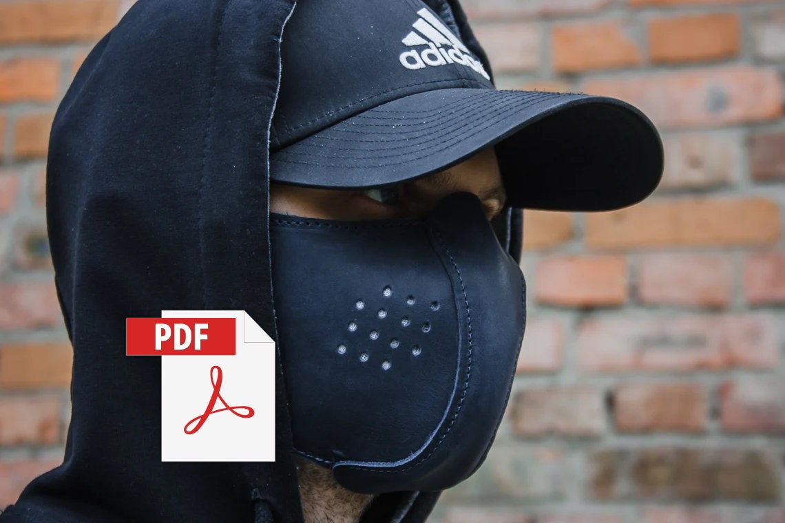 Leather Face Mask Patternleather Mask Patternleather Mask - Etsy