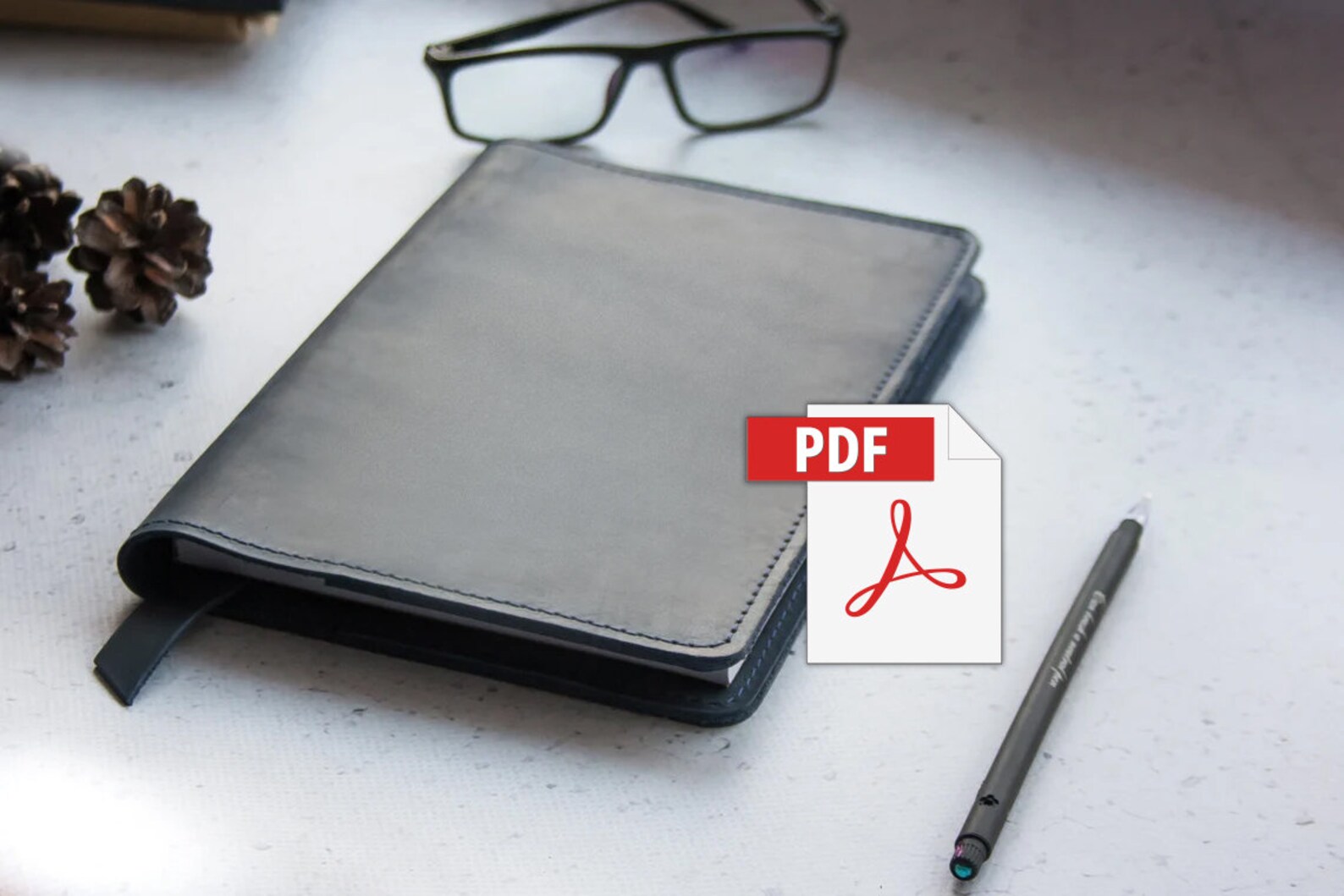 A4 Notebook Cover Leather Patternleather Notebook Pdf - Etsy