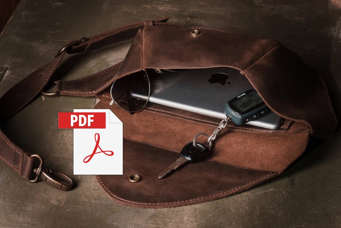 Belt Bag Pdf Patternbelt Bag Leather Craftbelt Bag Sewing - Etsy