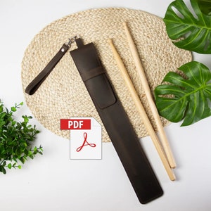 Leather Drumstick Bag Pattern,drumstick Holder Pattern,drum Stick Bag ...