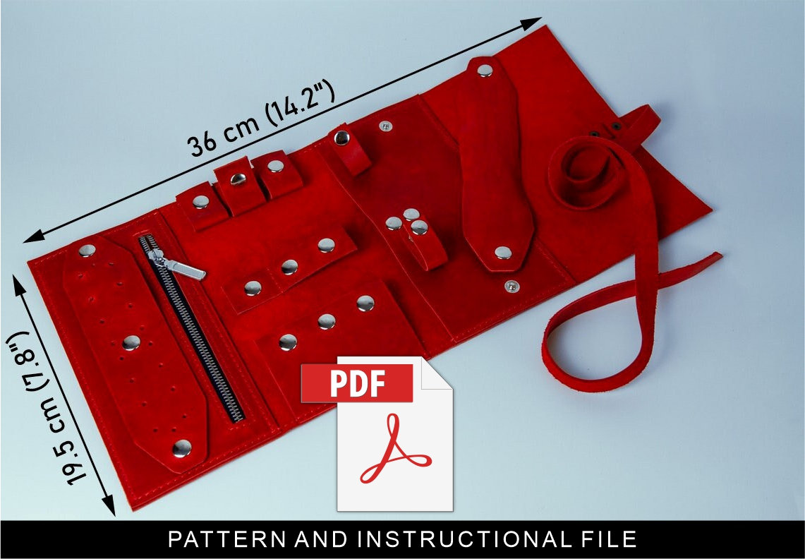 Jewelry Roll Pattern,jewelry Organizer Pattern,jewelry Roll Pdf,jewelry ...