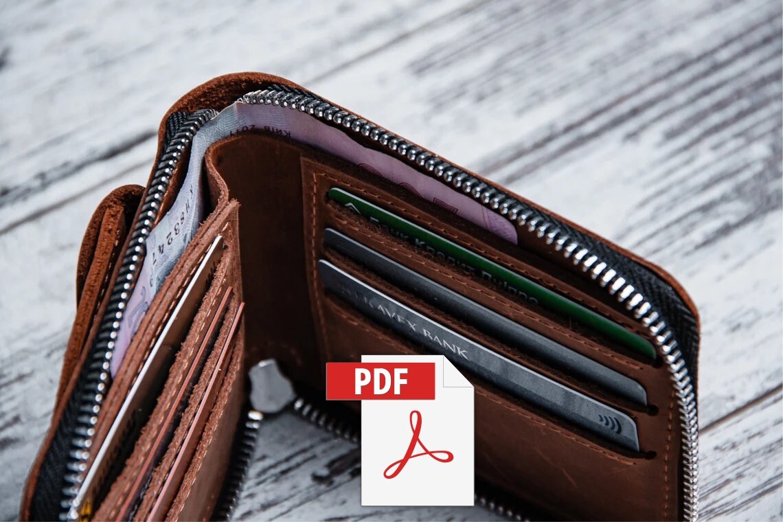 Small Wallet Patternmini Wallet Pdfpocket Wallet - Etsy