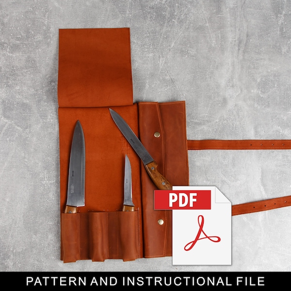 Leather Knife Roll - Etsy
