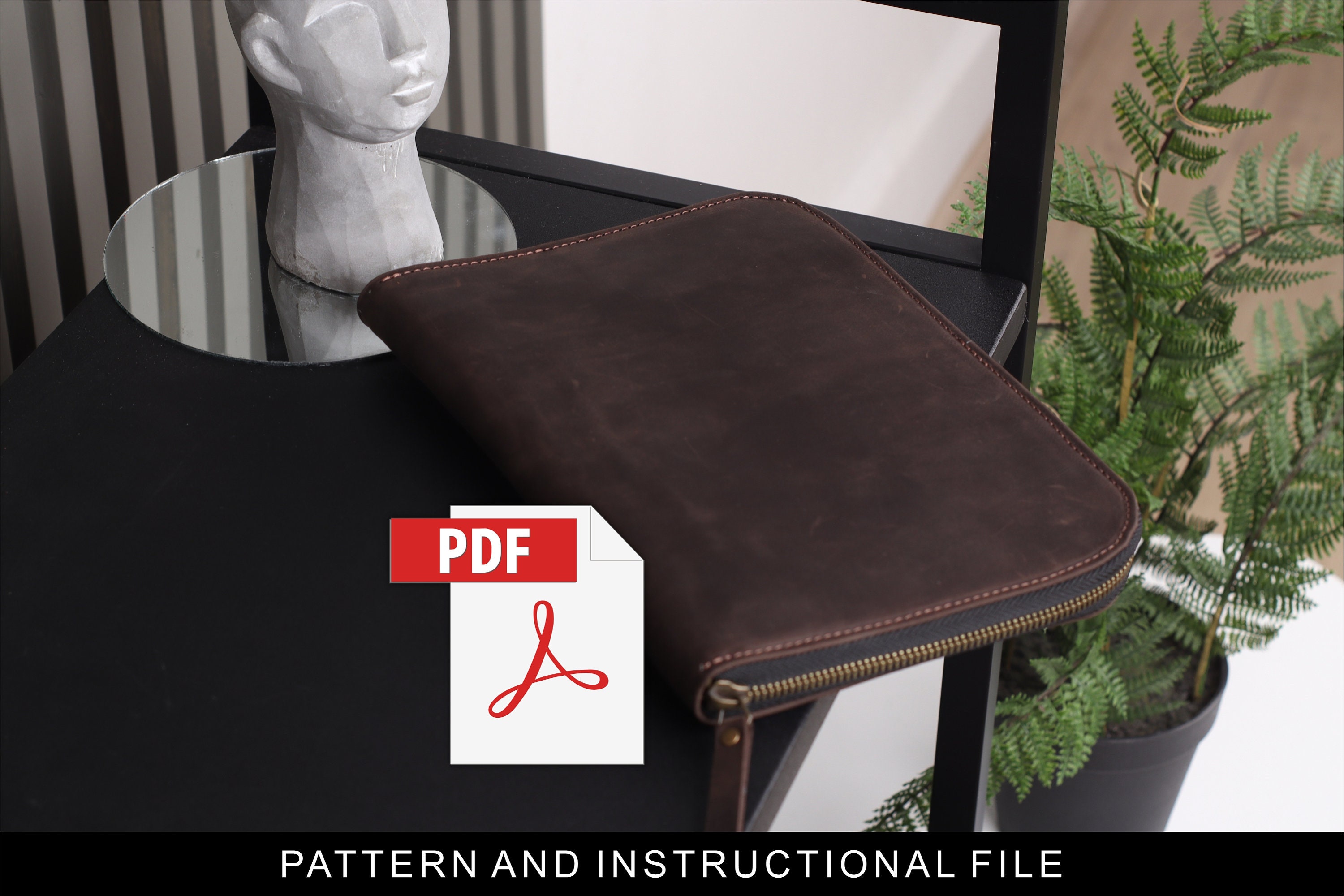 Leather Portfolio Patterna4 Portfolio Pdfleather Padfolio | Etsy