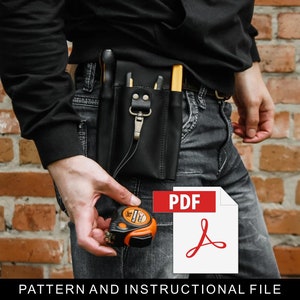 Tool Pouch Pattern,tool Belt Pattern,leather Tool Pouch Pdf,leather ...