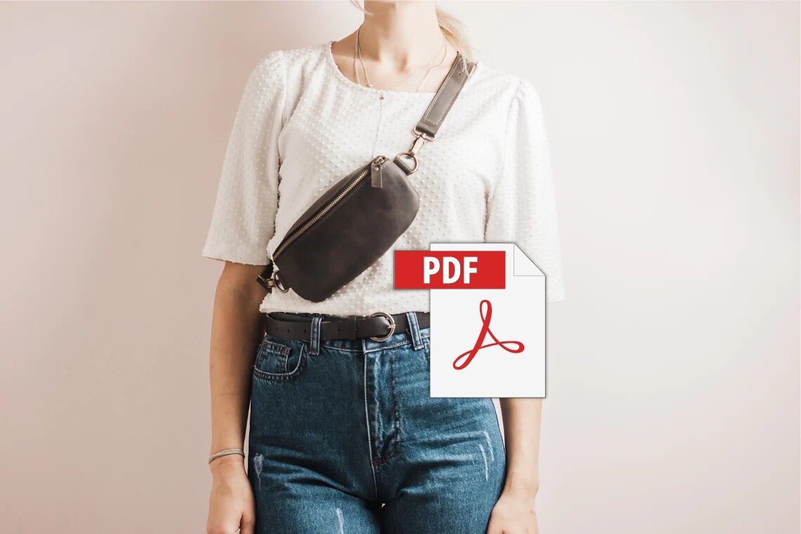 Leather Belt Bag Patternhip Bag Pattern Pdfwaist Bag - Etsy