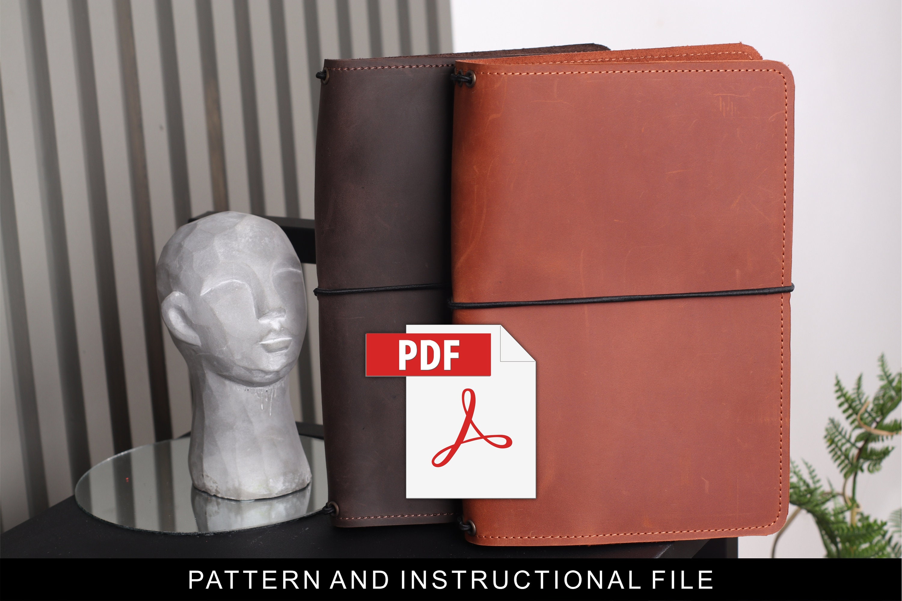 Leather Journal Pattern,leather Portfolio Pattern,leather Notebook ...