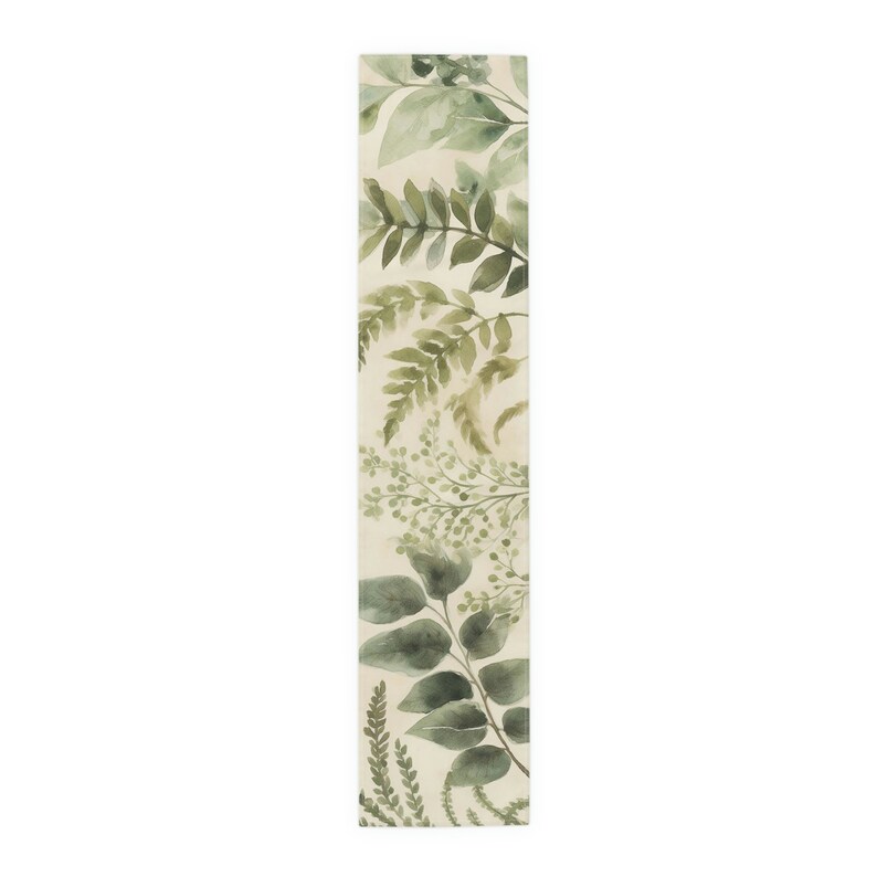 Ferns and Ivy Wedding Table Runner Nature-inspired Muted - Etsy