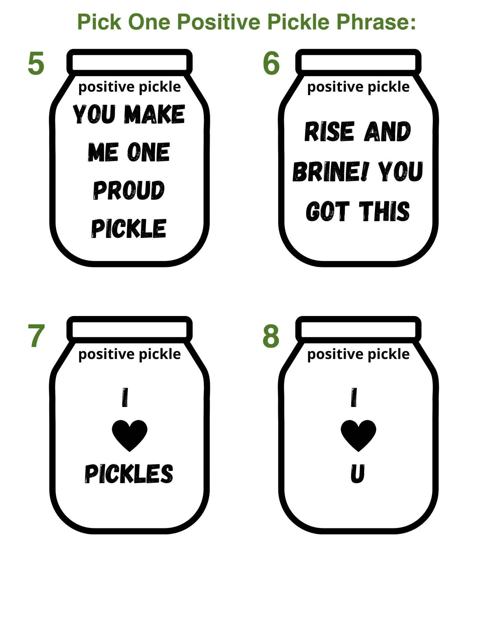 Positive Pickle - Etsy