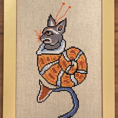 Medieval Illuminated Manuscripts Blue Dragon Cross Stitch - Etsy