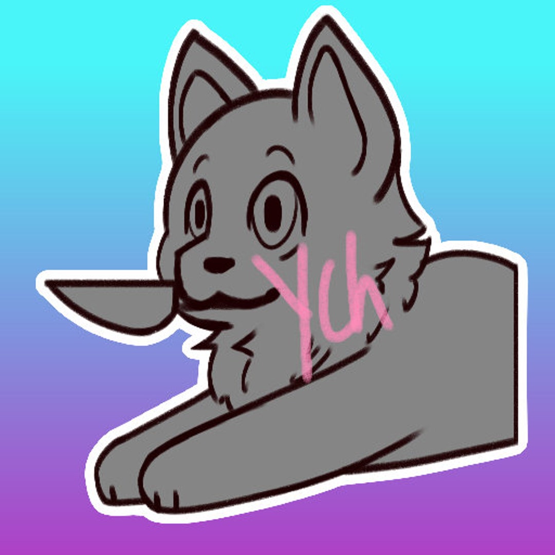 KNIFE YCH Furry Telegram Sticker - Etsy