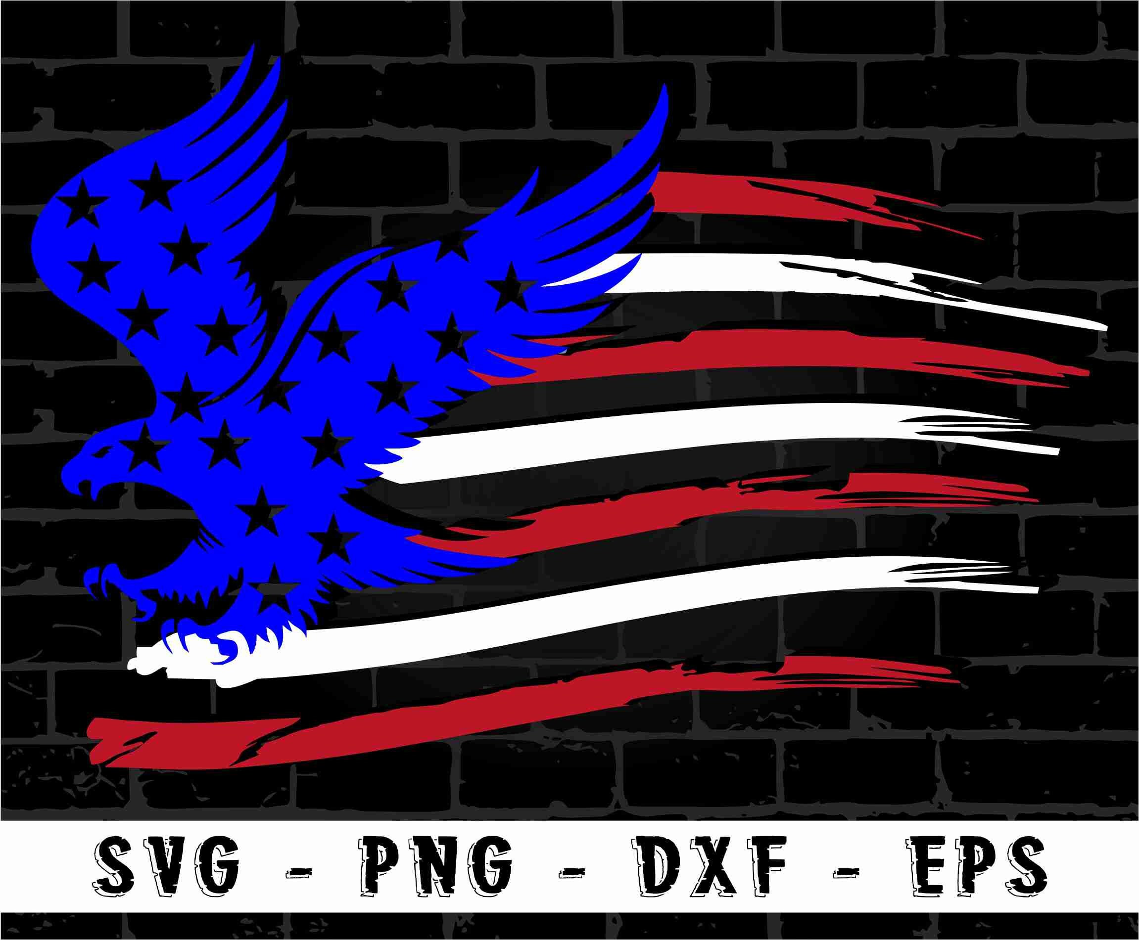 Distressed American Eagle Flag Svg, American Eagle Flag SVG, Eagle Svg ...