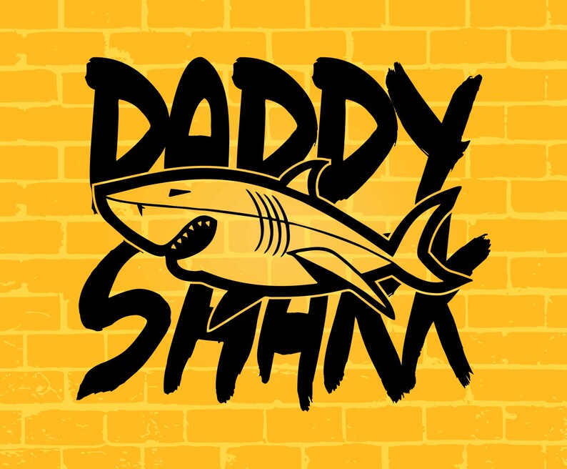 Daddy shark Svg Fathers day svg shark svg Shark family svg | Etsy