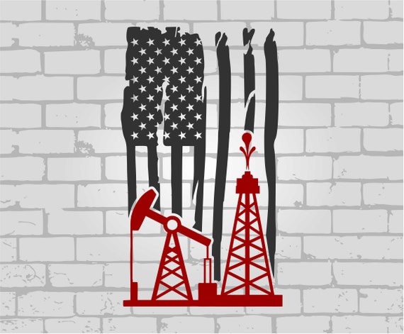 Oilfield Flag Svg Flag Svg Oilfield Svg American Flag Svg - Etsy
