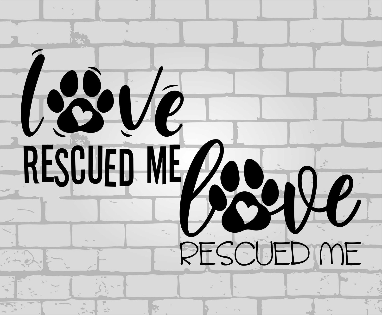 Love paw rescued me svg Dog Paw Love svg dog svg Dog Love | Etsy