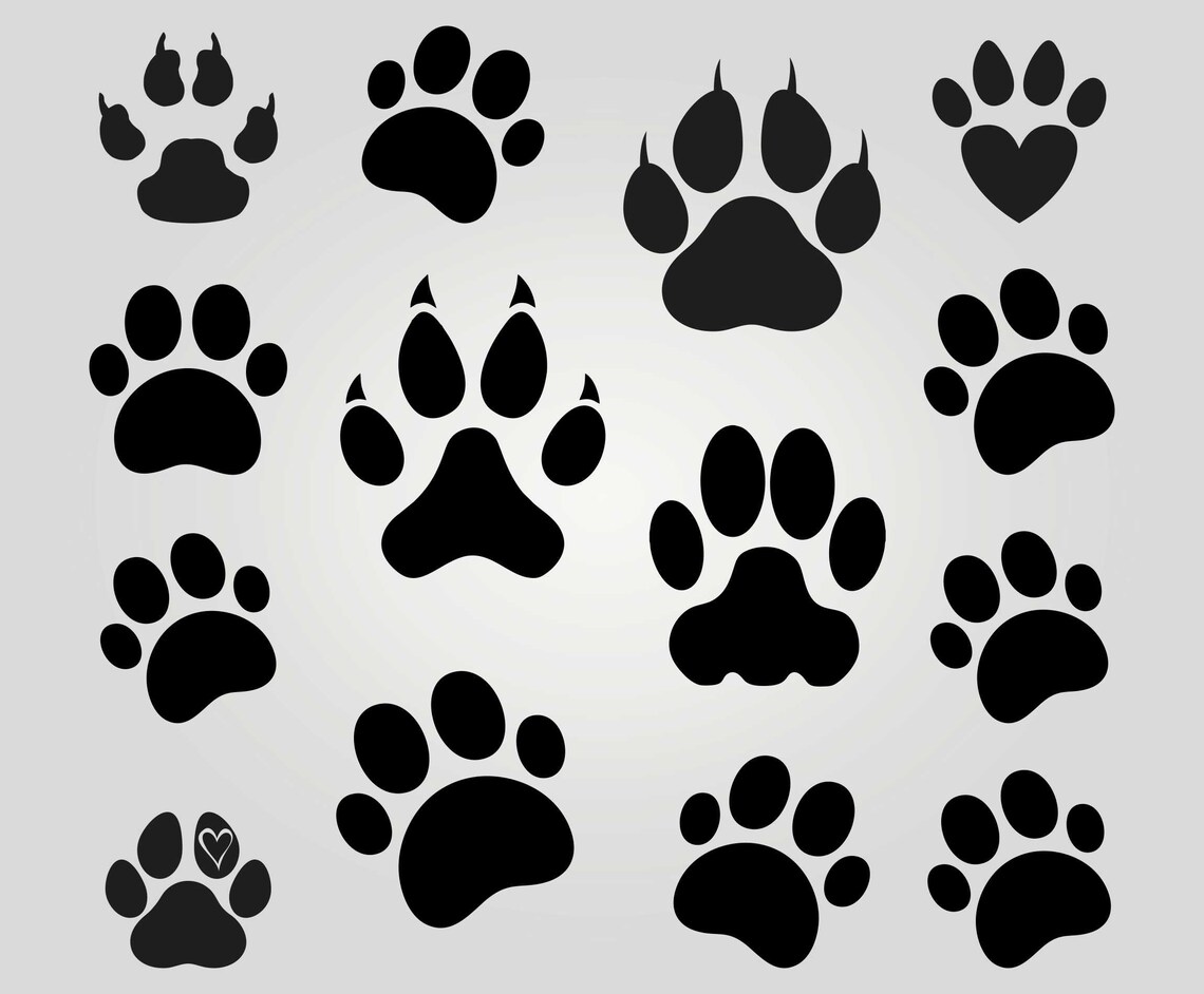 Paw Svg Paw Print Svg Paw Heart Svg Dog Svg Dog Paw SVG - Etsy Canada