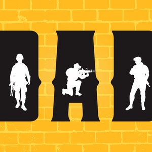 Dad SVG Soldier SVG File Fathers Day Svg Military Svg - Etsy