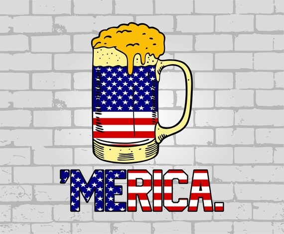 Merica Beer Svg Merica Svg Drink Beer Svg Beer Mug Svg - Etsy