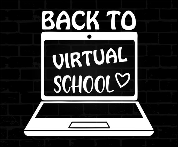 Back to Virtual School Svg Back to School Svg Funny Online | Etsy