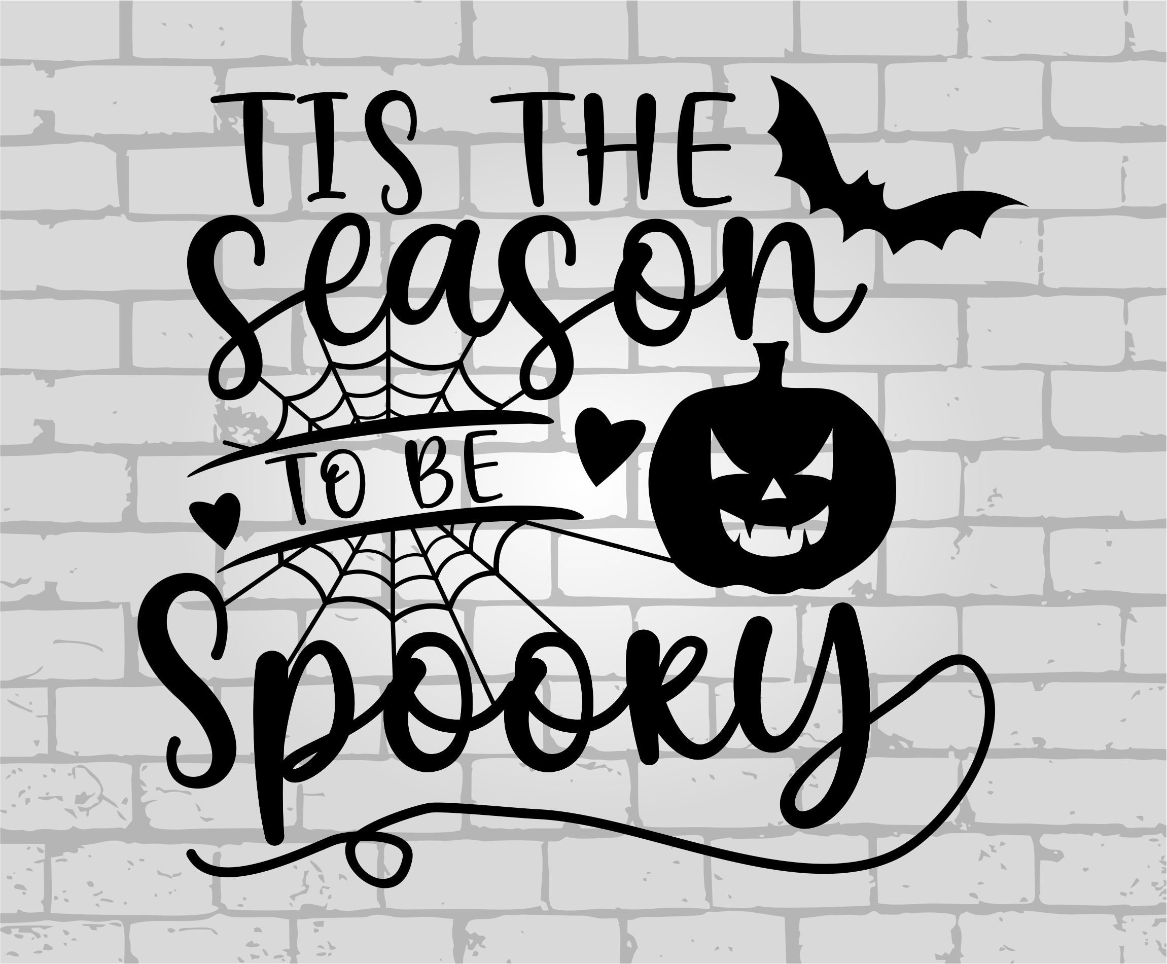 Tis the Season to Be Spooky Svg Pumpkin Svg Halloween Svg - Etsy UK