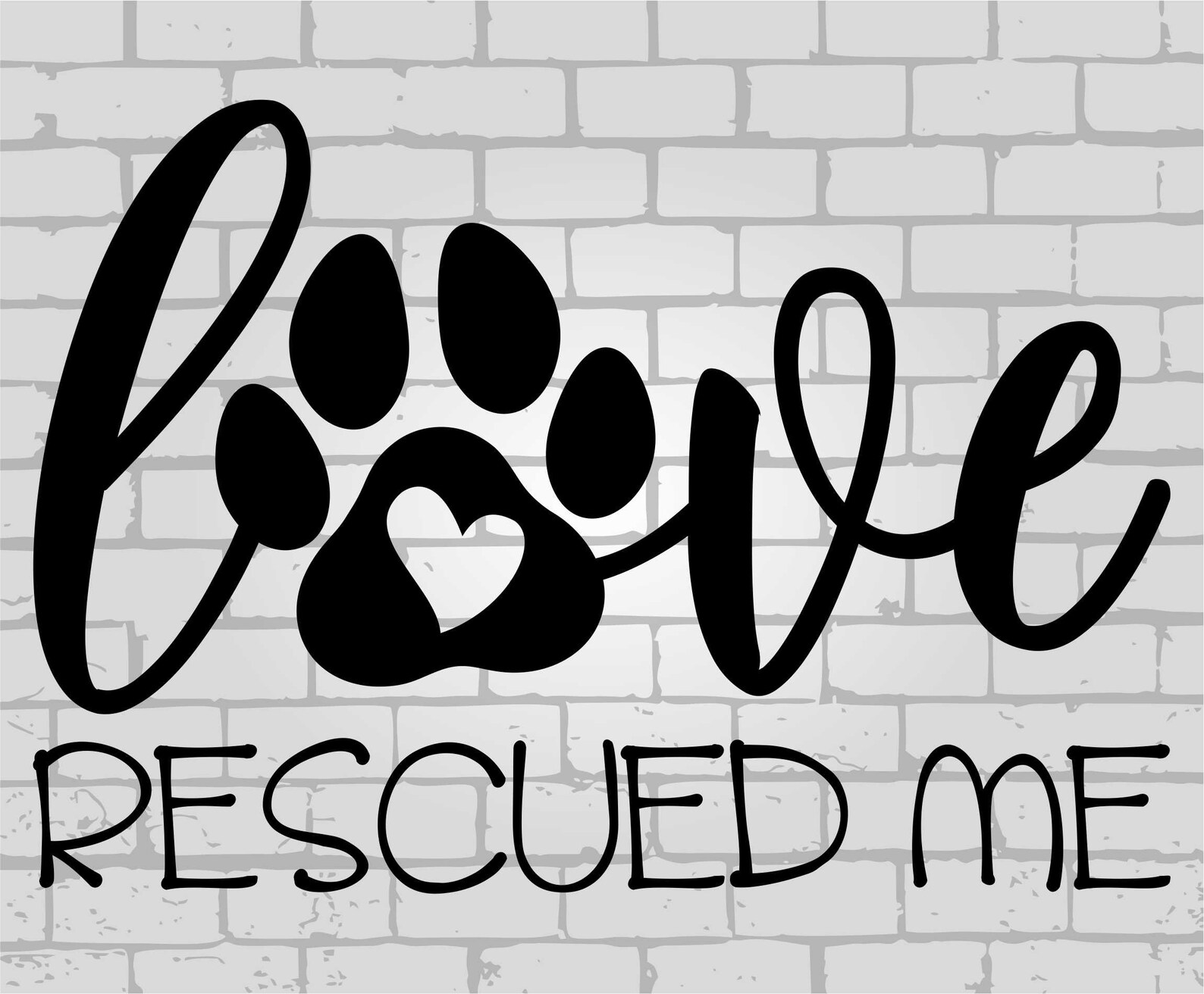 Love paw rescued me svg Dog Paw Love svg dog svg Dog Love | Etsy