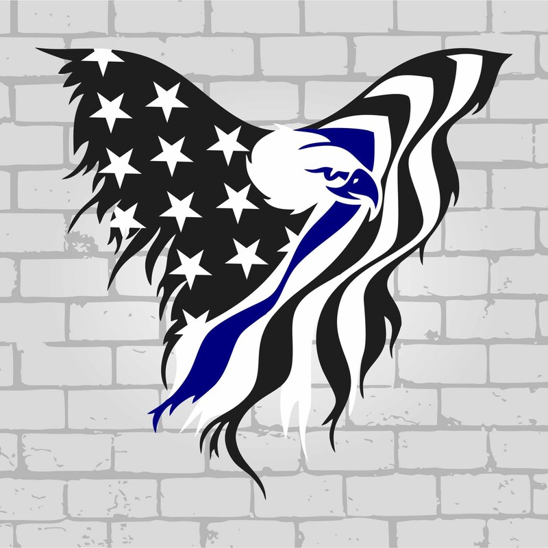 Police Badge Eagle Svg - Etsy