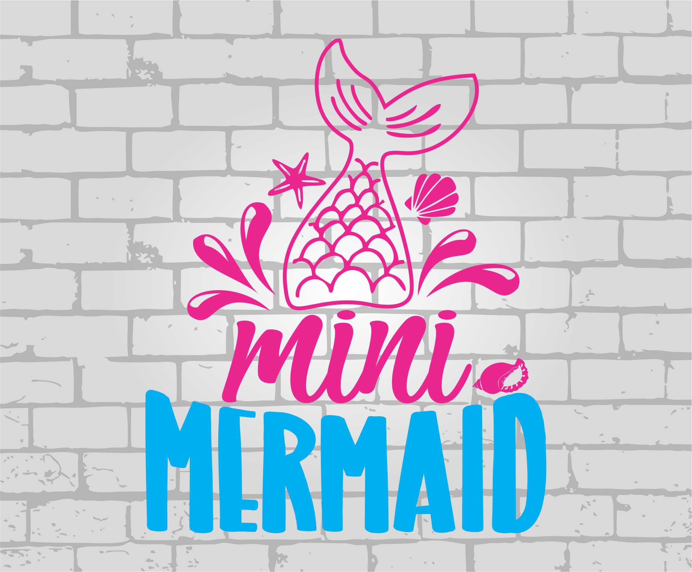 Mini sirena svg sirena svg sirenita svg sirena svg sirena - Etsy México