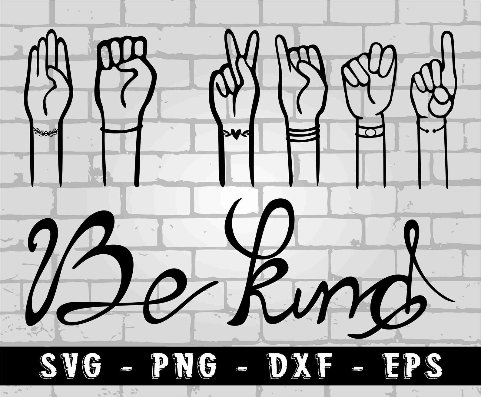 Be Kind Sign Language Svg Be Kind Svg Kindness Svg Kind - Etsy