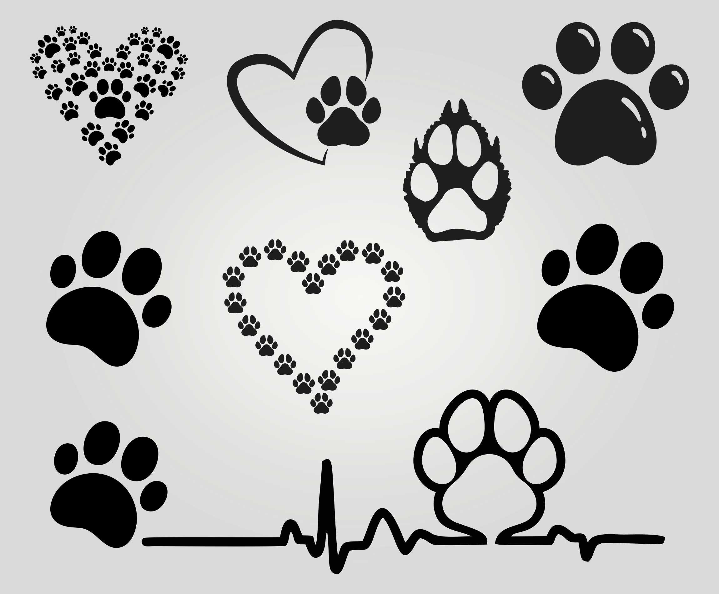 Paw Svg Paw Print Svg Paw Heart Svg Dog Svg Dog Paw SVG - Etsy Canada