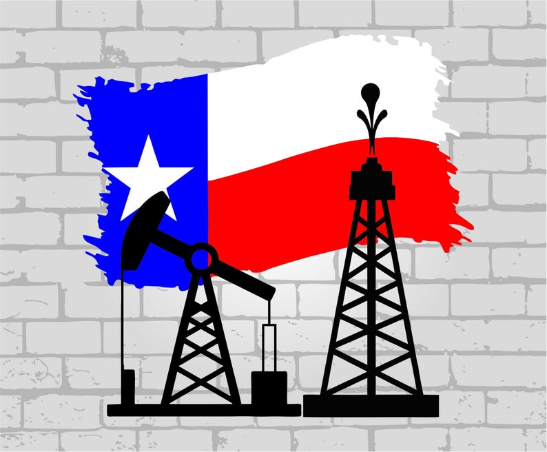 Texas Oilfield Flag svg Oilfield Flag svg Oilfield svg | Etsy