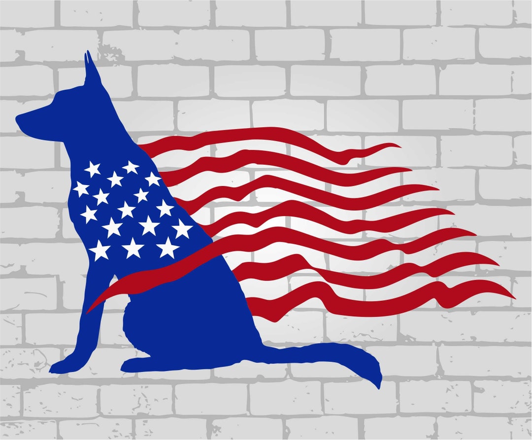 Germany Shepherd Svg, Dog Svg, Dog Mom Svg, Police Svg, 4th of July Svg ...