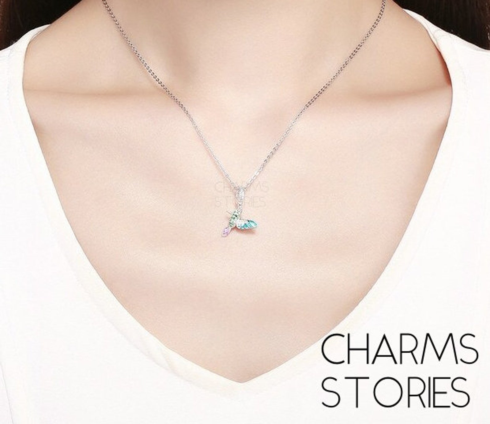 Green Bird Dangle Charm Hummingbird Charm Animal Charm - Etsy