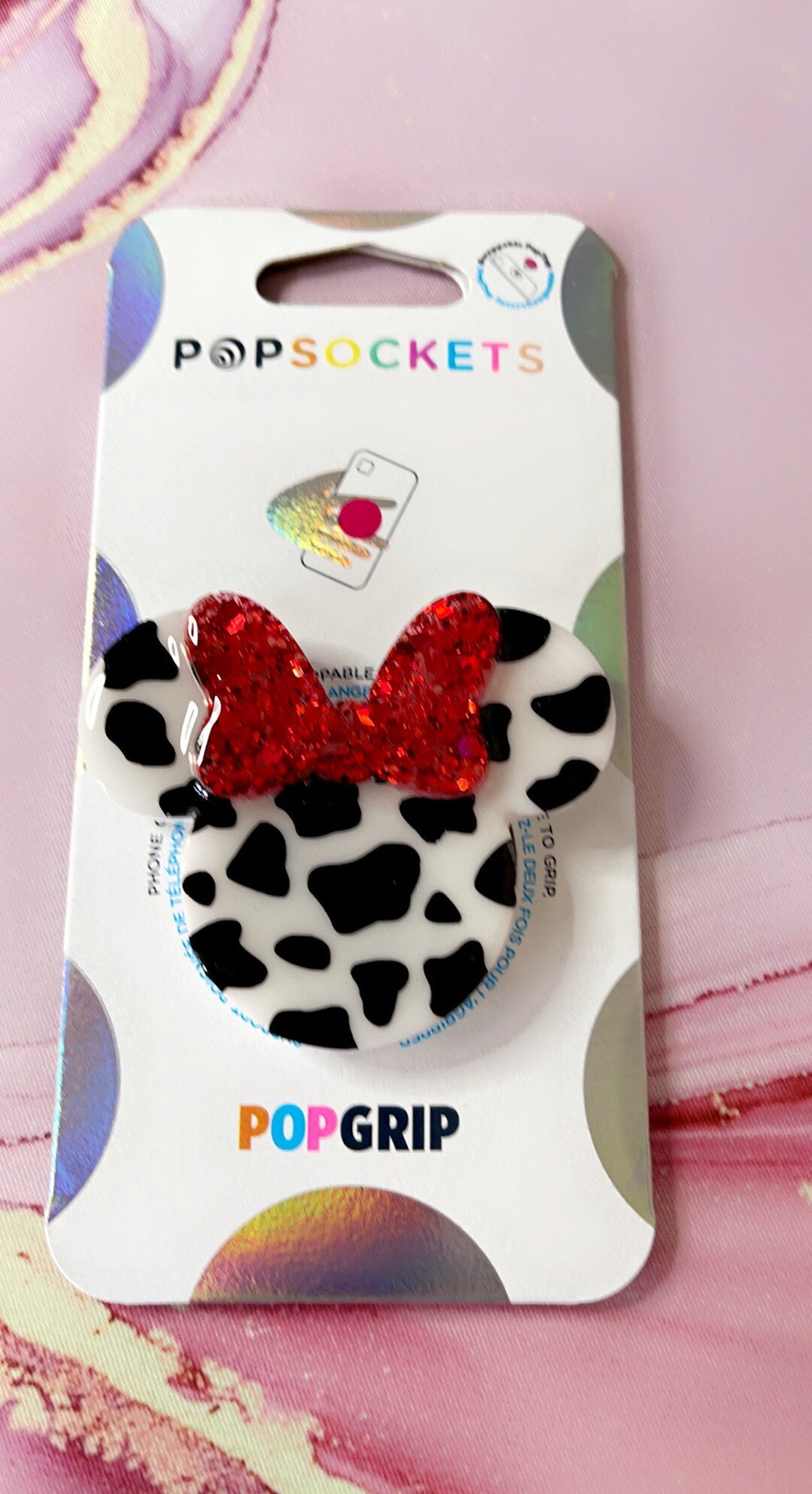 Cow Print Popsocket/ Phone Grip - Etsy