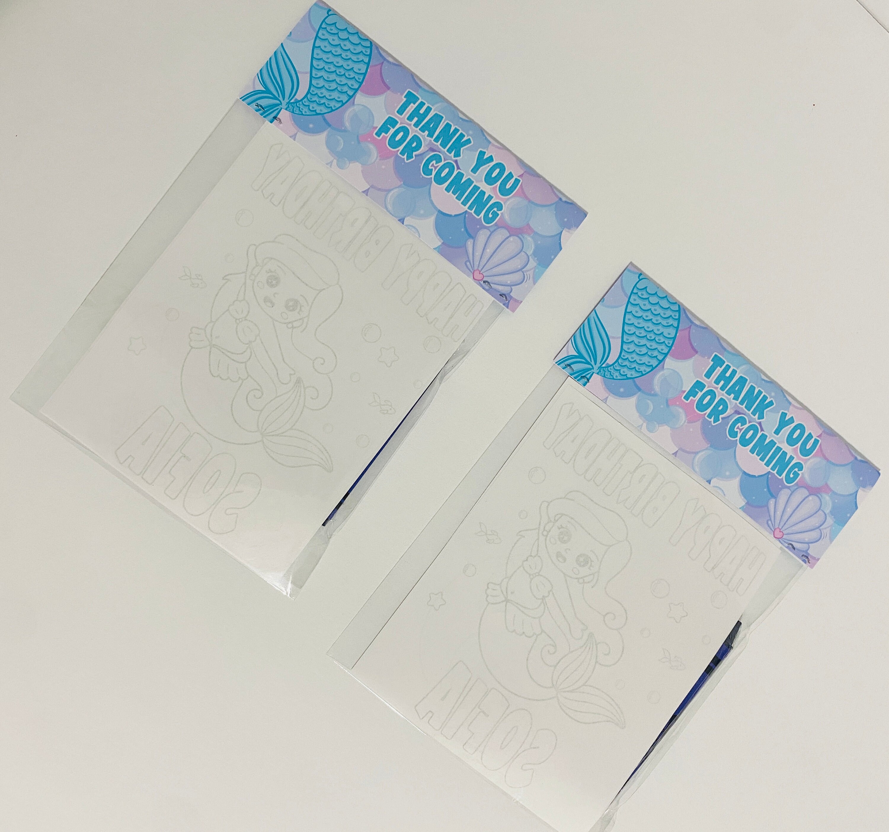 Mermaid Coloring Packs Mermaid Coloring Book Mermaid - Etsy