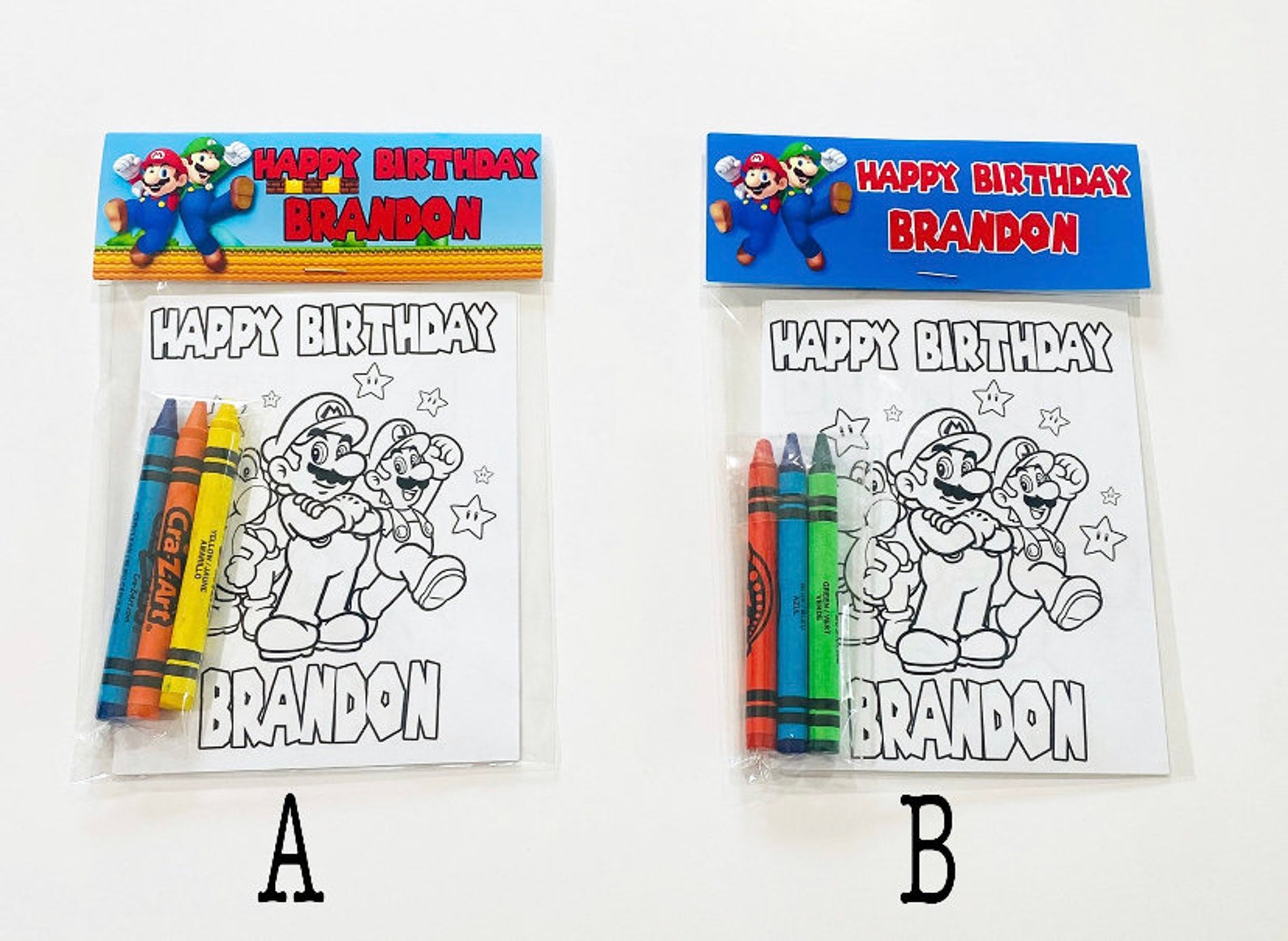 Super Mario Bros Coloring Packs, Super Mario Bros Party Favors, Super ...