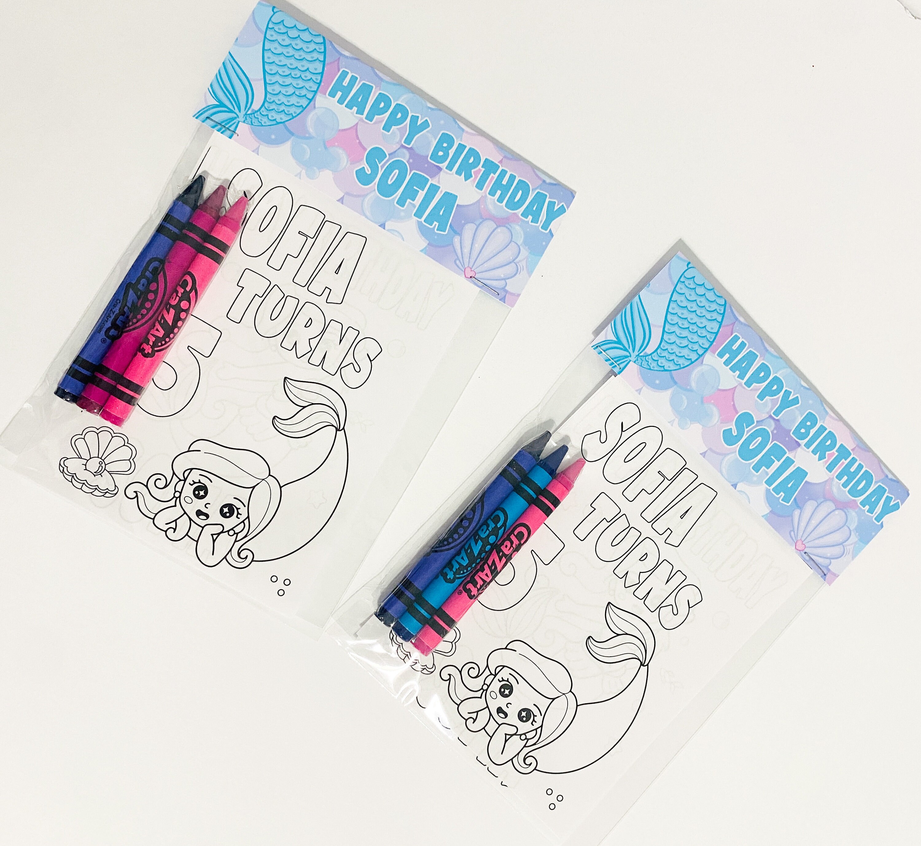 Mermaid Coloring Packs Mermaid Coloring Book Mermaid - Etsy